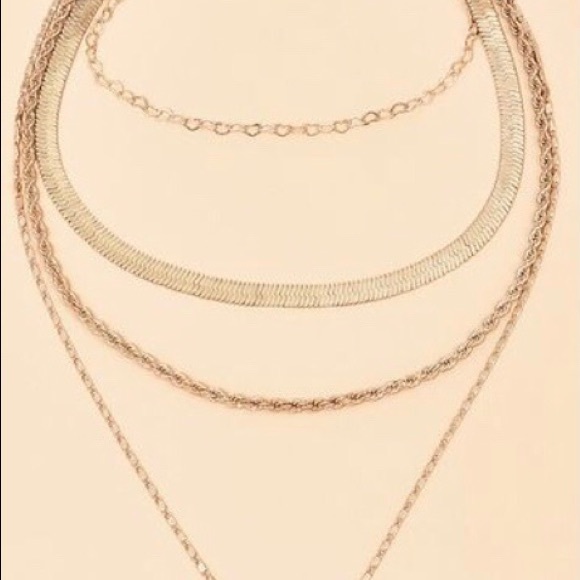 Jewelry | Four Layered Gold Necklace | Poshmark